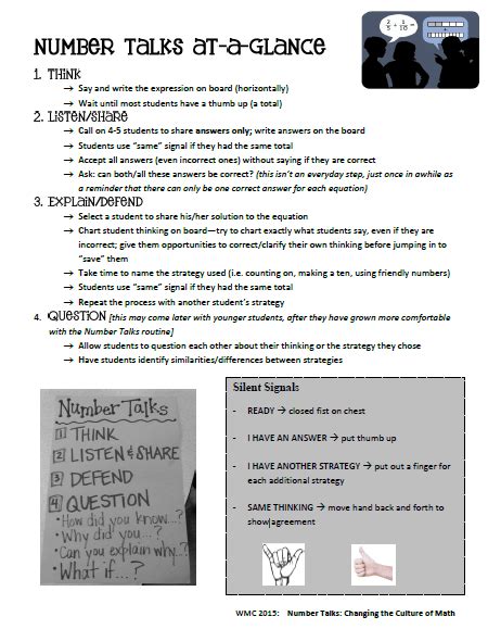 Image result for Number Talks Prinable