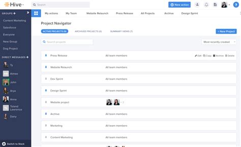Image result for Hive Project Management Software