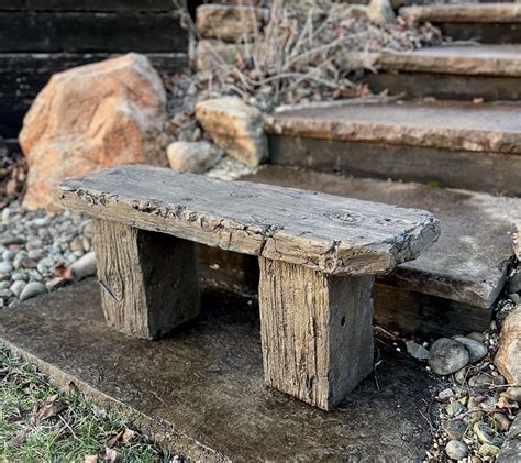 Image result for Rustic Wood Bench