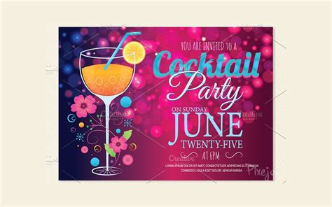 20+ Cocktail Party Invitation Examples to Download