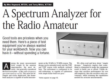 Image result for Radio Spectrum Analyzer