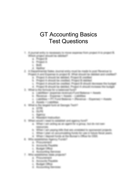 Image result for Common Accounting Questions