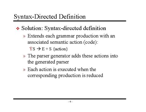 Image result for Syntax-Directed Definition
