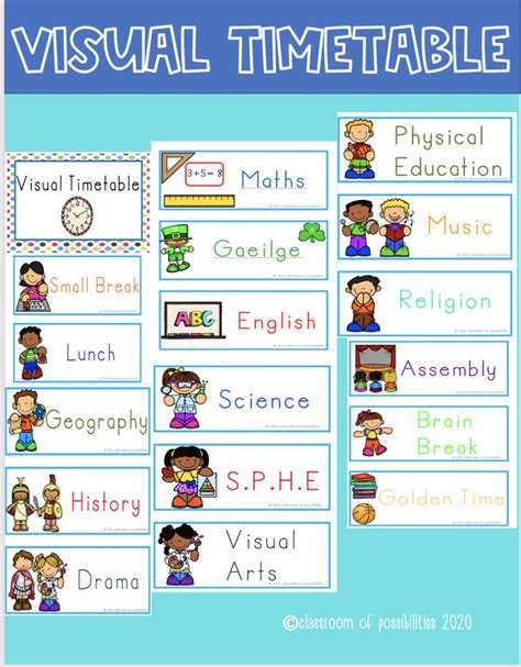 Image result for Topic Work Visual Timetable