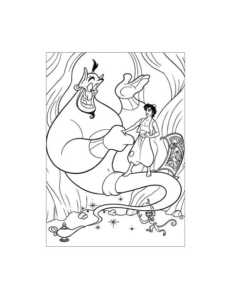 Image result for Aladdin Coloring Pages