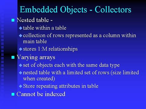 Image result for Oracle Object Table