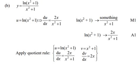 Image result for Differentiation Quotient Rule a Level Math