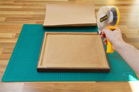 Image result for Applying Paper to Back of Picture Frame