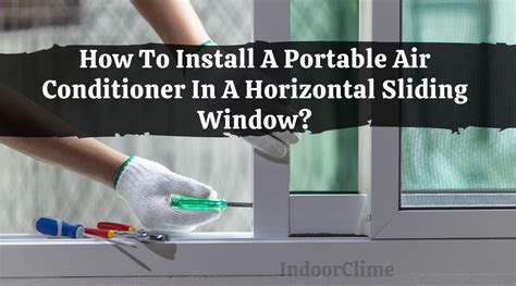 Image result for Install Portable AC Window Slider Horizontal
