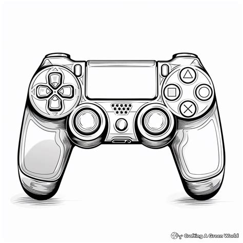 Image result for PS4 Controller Coloring Pages