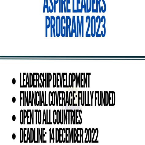Aspire Leaders Program 2026 for UG and PG Students : Last Date to Apply ...