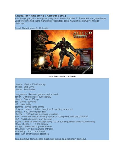 Image result for Alien Shooter Cheat Code