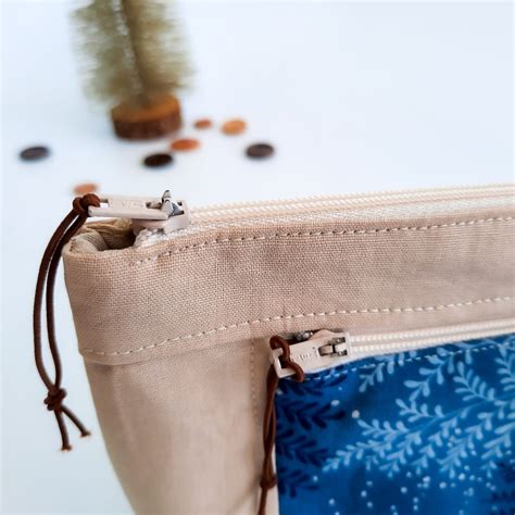 Image result for Divided Double Zipper Pouch Pattern