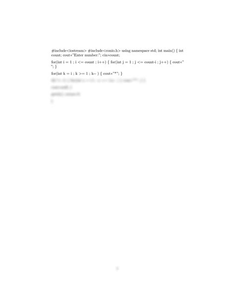 Image result for C Program to Print Pyramid of Stars