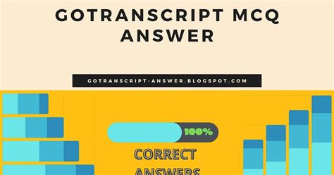 Image result for Gotranscript Answer Key
