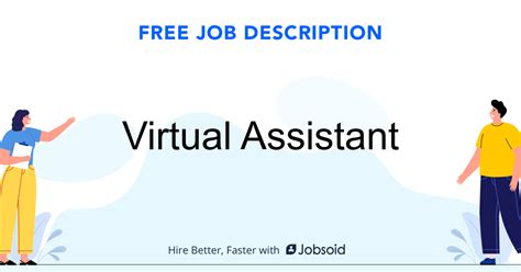 Image result for Virtual Assistant Job Description