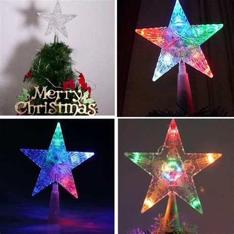 Image result for Changing LED Light Christmas Tree Topper