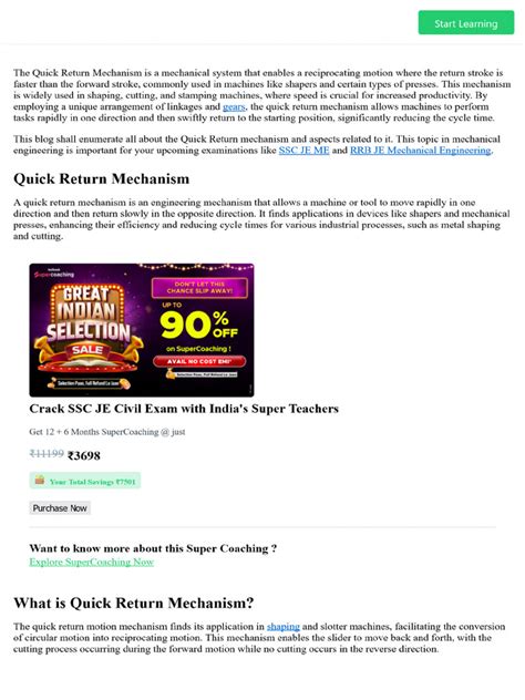 Image result for Quick Return Mechanism