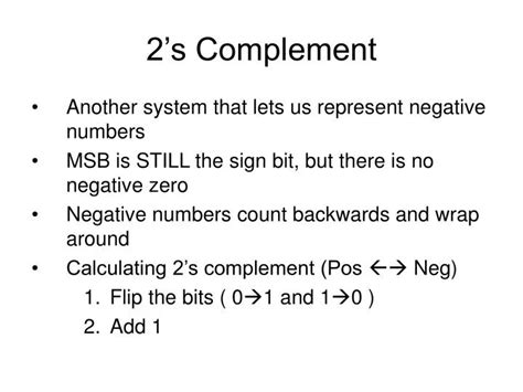 Image result for 2s Bit Complement Method