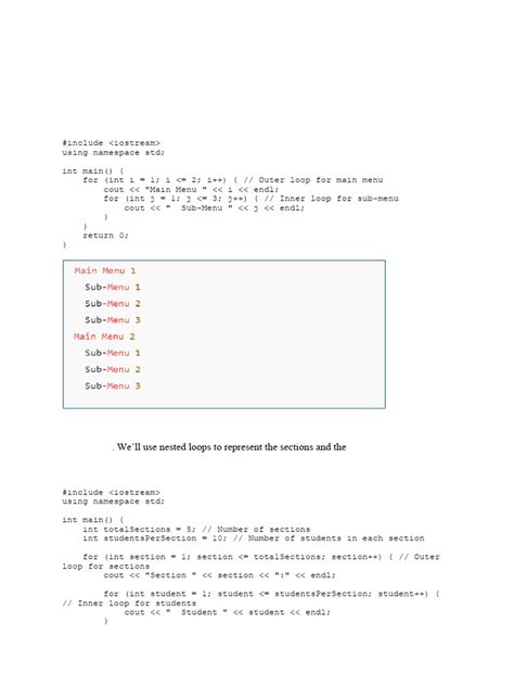 Image result for Nested Loop Examples