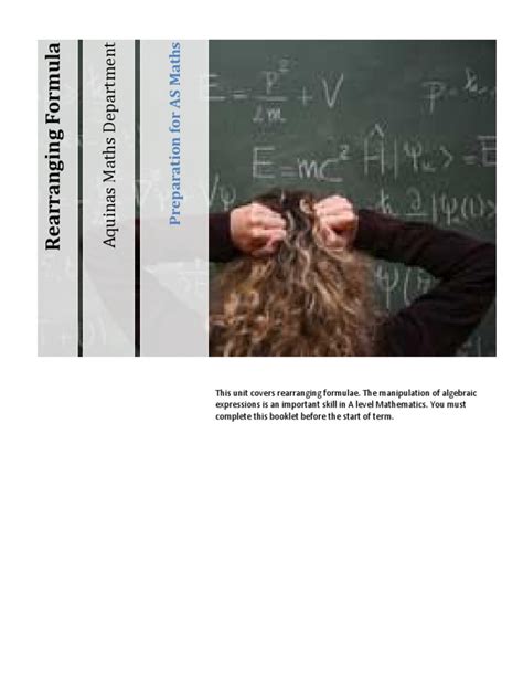 Image result for Rearranging Formula Worksheet PDF