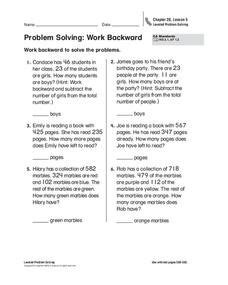 Image result for Problem Solving Work Backward