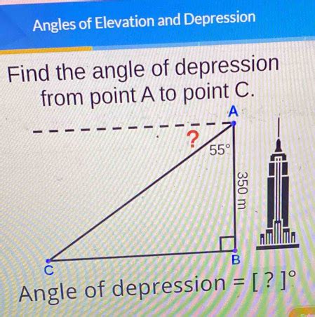 Image result for How to Solve Angle of Depression Problems