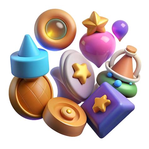 Image result for 3D Objects Cartoon