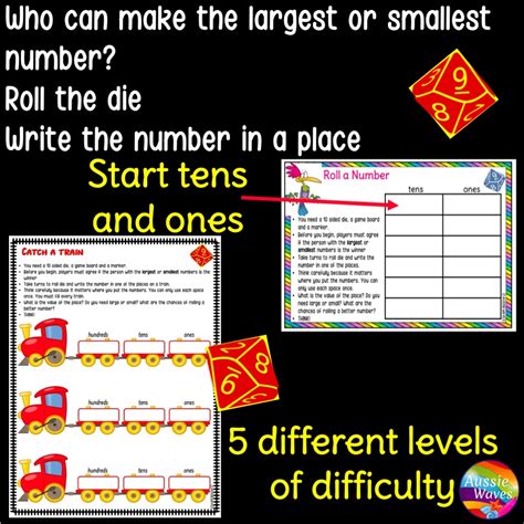 Printable Math PLACE VALUE Games - Australian Teachers Marketplace