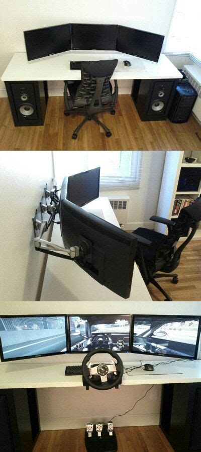 Image result for Three Screen Computer Setup