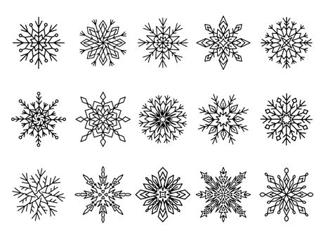 Image result for Snowflake Vector Outline