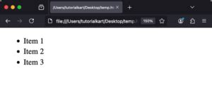 Image result for Unordered List HTML Code