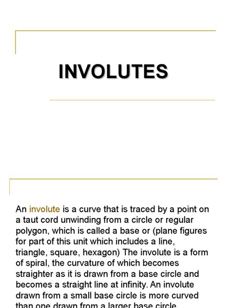 Image result for In Involute What Is Perpendicular