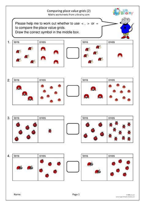 Image result for Place Value Comparing Numbers Worksheet