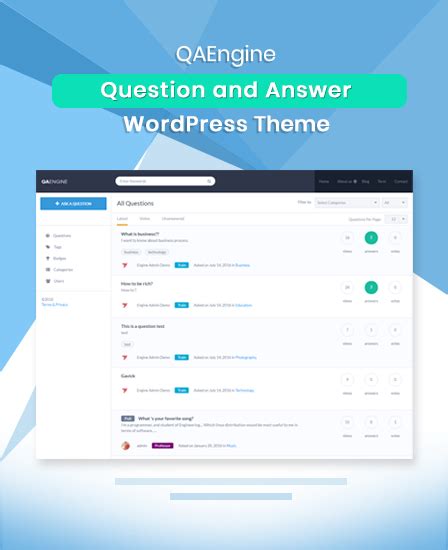 Image result for Question. Answer Theme Intro Website Design