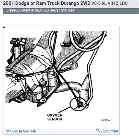 Image result for Dodge Durango O2 Sensor Location