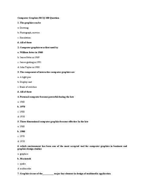 Image result for Computer Graphics Question and Answer