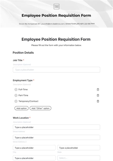 Image result for Project Requisition Form
