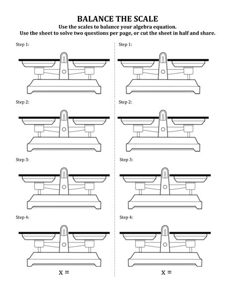 Image result for Balance Scale Worksheet