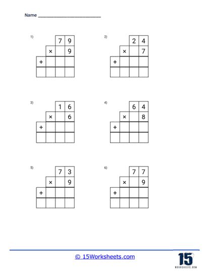 Image result for Multiplying Two-Digit Numbers by One Digit Numbers Twinkl