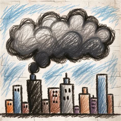 30+ Pollution Drawings: Land, Water, and Air Pollution Drawings | Earth ...