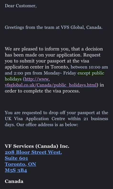 Image result for VFS Global Waiting List Email