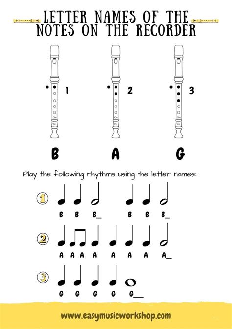 Image result for Recorder Instrument Notes