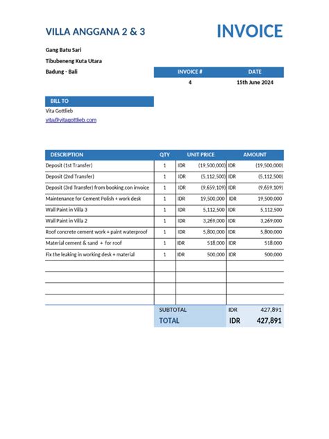 Image result for Contract for Service Invoice