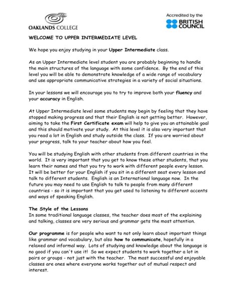 Image result for Upper Intermediate Level English