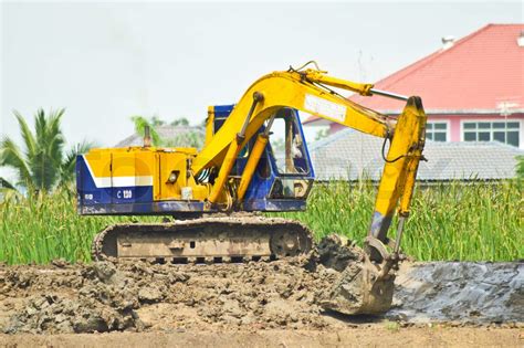 Backhoe working | Stock image | Colourbox