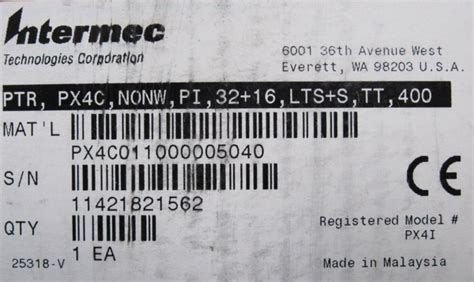 Image result for Intermec Printer PX4i