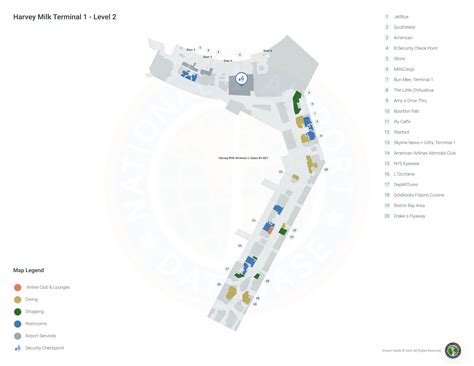Image result for SFO Terminal 2 Map
