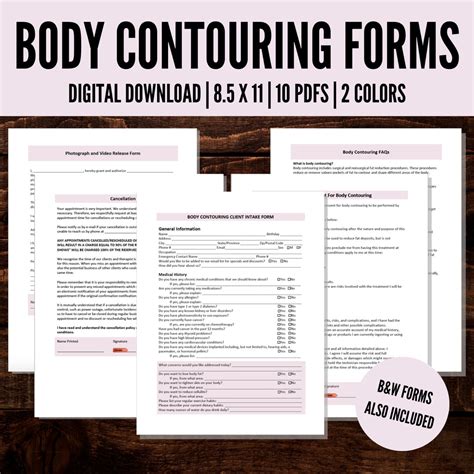 Image result for Body Contouring Intake Form