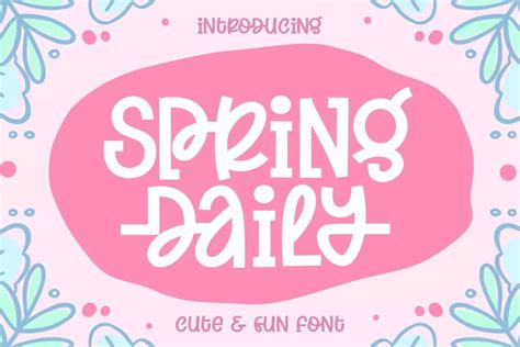 Image result for Spring Daily Font